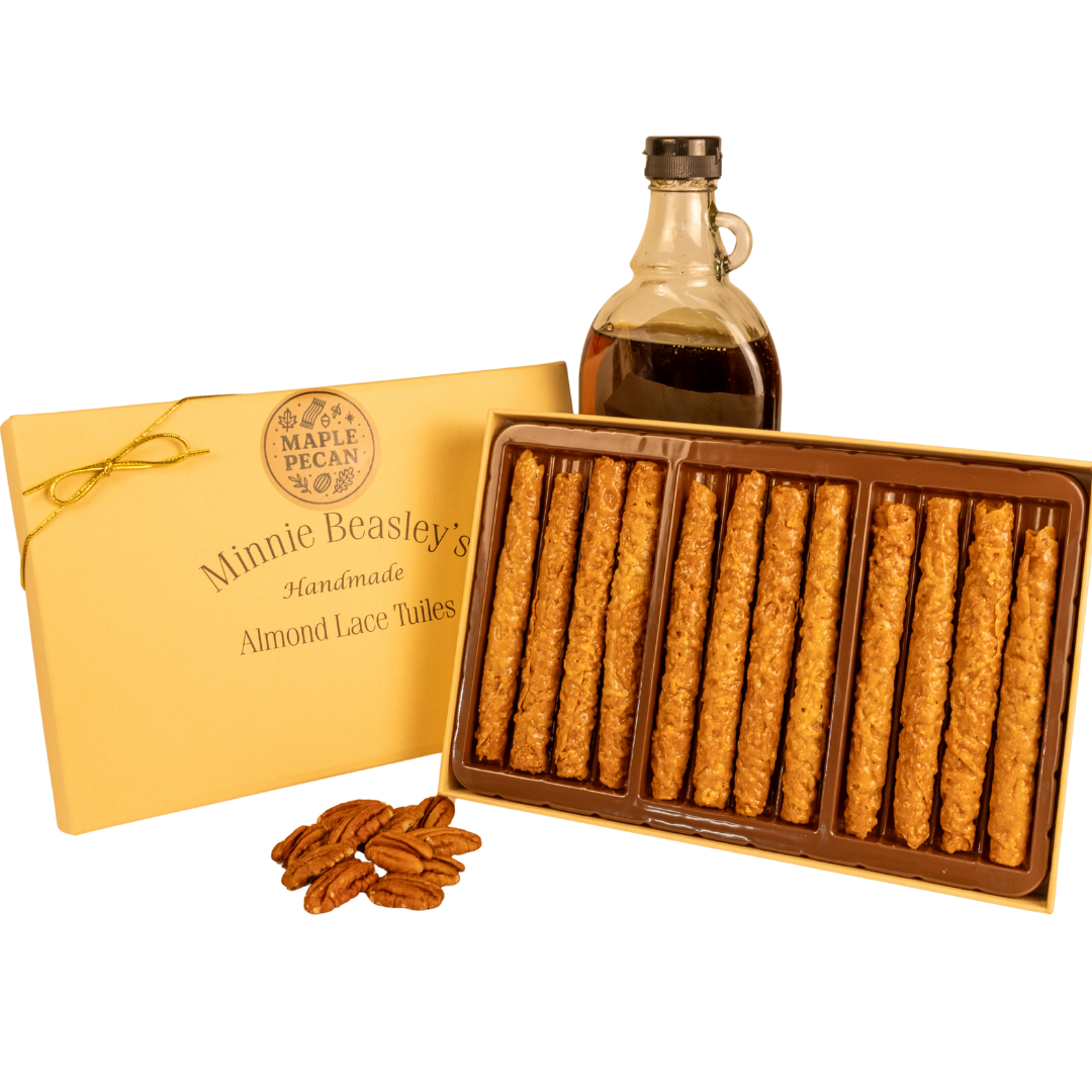 Maple Pecan Almond Lace Tuile Box - 12ct – Minnie Beasley’s